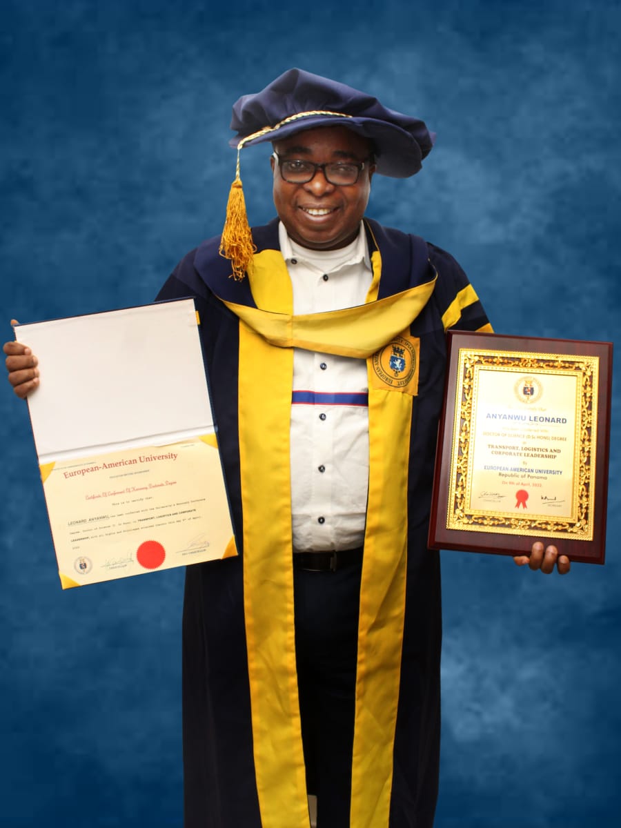 LEONARD ANYANWU CONFERRED AN HONORARY DOCTORATE DEGREE BY EUROPEAN ...
